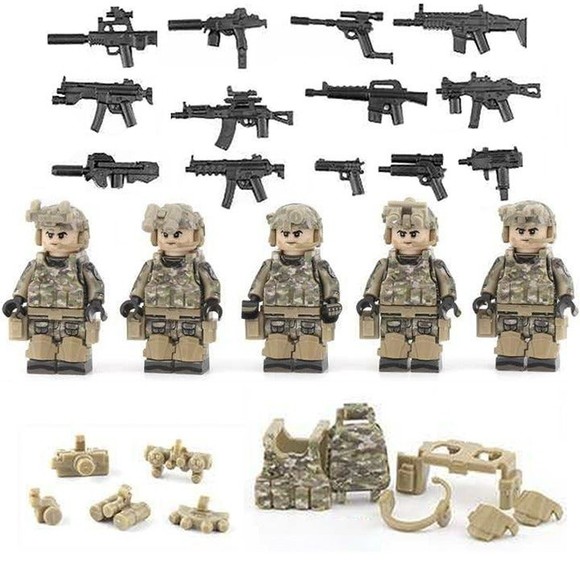 Toys | Us Army 5th Special Forces Custom Minifigures Military Set With ...